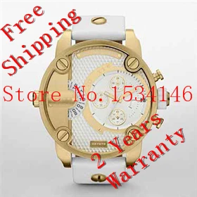 New DZ7273 7273 White Gold SBA Little Daddy Watch Mens 2 Time 51mm ...