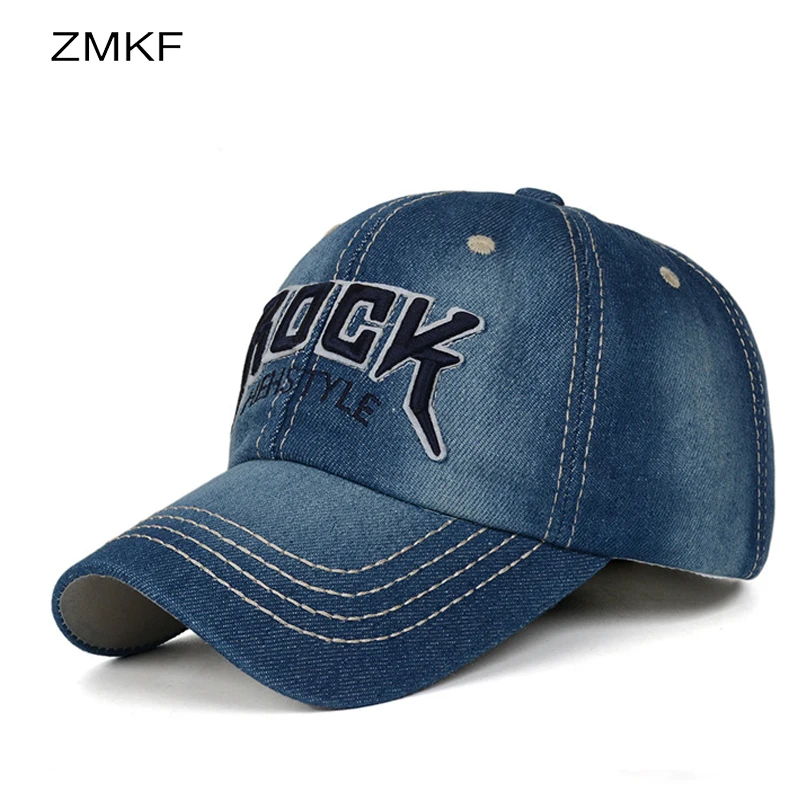 Cotton Embroidery Letter Rock Baseball Cap Snapback Caps Bone casquette ...