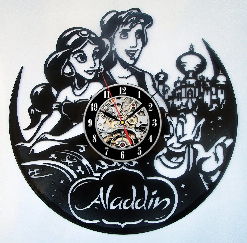 A Goofy Movie vinyl clock, Pocahontas,Aladdin Vinyl Clock Record Wall ...