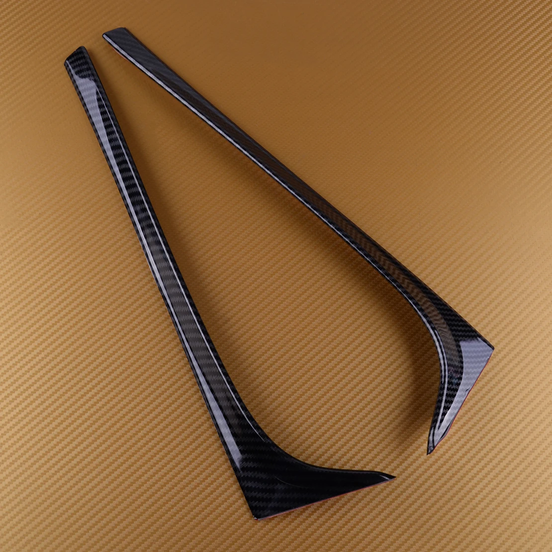 beler-Car-Styling-Auto-Accessories-2X-Gloss-Carbon-Fiber-Rear-Window ...