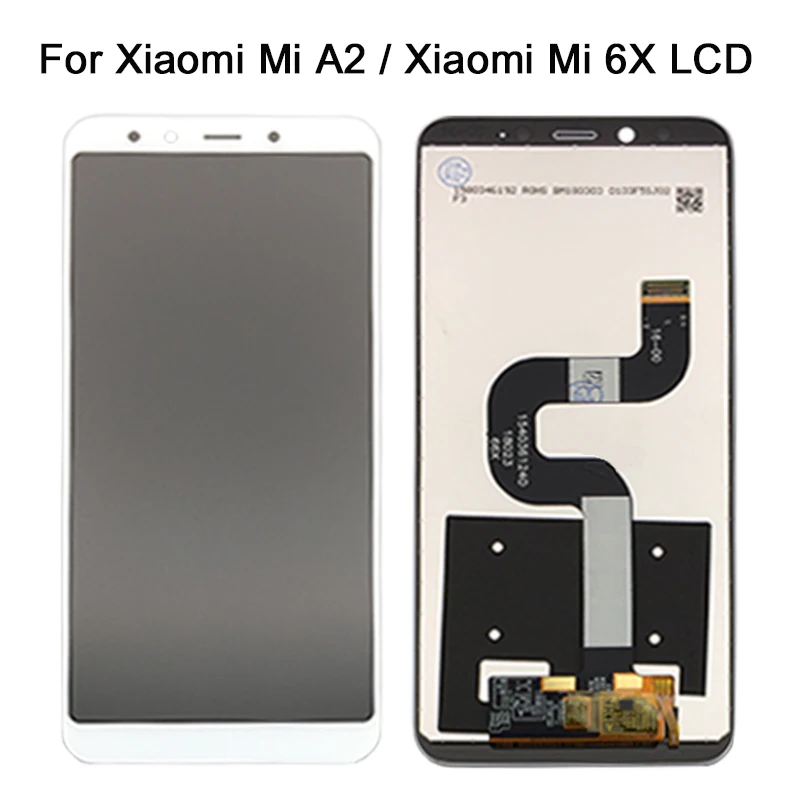Digitalizador de pantalla táctil LCD para Xiaomi Mi A2, montaje de pantalla táctil, reemplazo ...