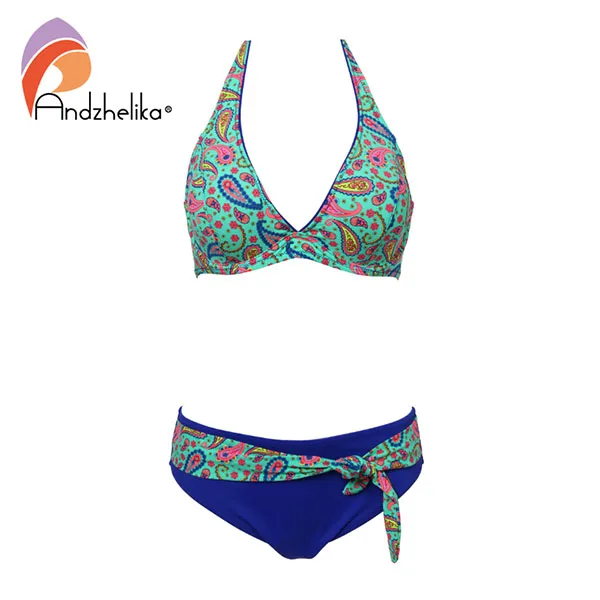 Andzhelika New Xl 5xl Plus Size Swimwear Women Sexy Deep V Bikini