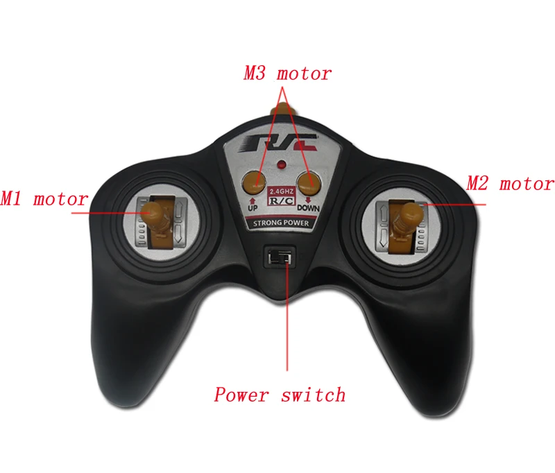 6ch 2.4G Remote Controller Mini Tank Transmitter Receiver Kit 5A 1 ...