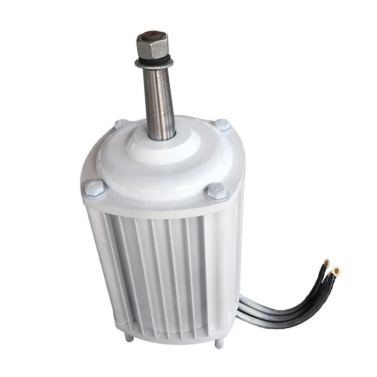 Three phase AC permanent magnet generator 1KW wind turbine motor pulley ...