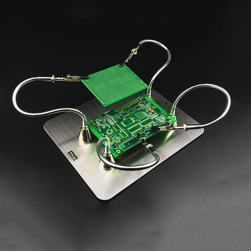 Helping PCB Soldering Holder Circuit Board Fixture With Metal Flexible ...