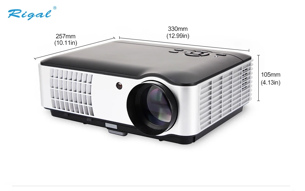 Rigal Projector RD806A LED Projector Android 6.0 WIFI 5000Lumen Beamer ...