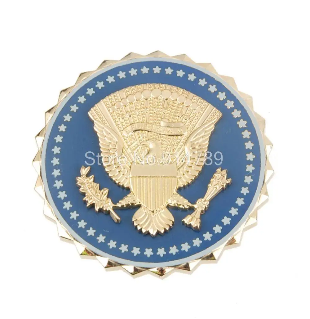US PRESIDENTIAL SERVICE PRESIDENT IDENTIFICATION METAL BADGE PIN 34194 ...