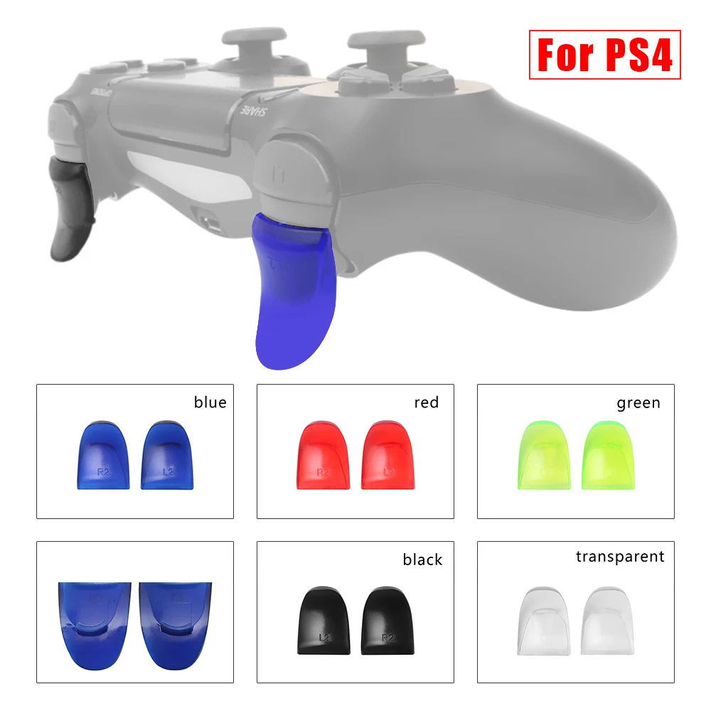 2PCS For Playstation PS4 Controller Game L2 R2 Trigger Extended Buttons ...