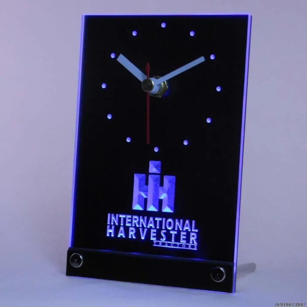 Tnc0169 International Harvester Tractor Table Desk 3d Led Clock - Wall ...