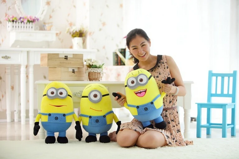 Large Size 50cm Despicable Me 2 Minions Action Figure Soft Plush Toy ...
