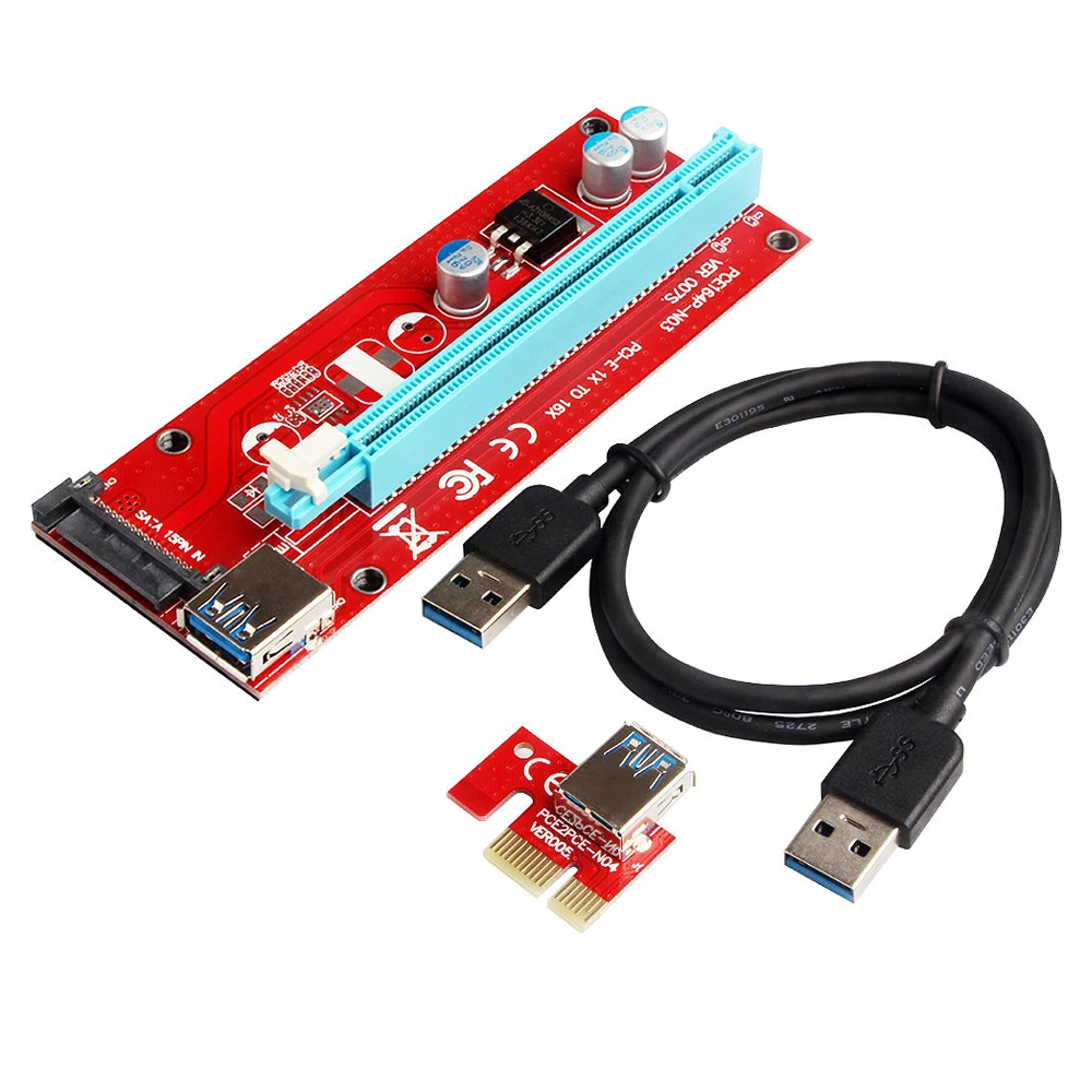 Usb30 Pci E Pci Express 1x To 16x Riser Graphics Extender Card Adapter