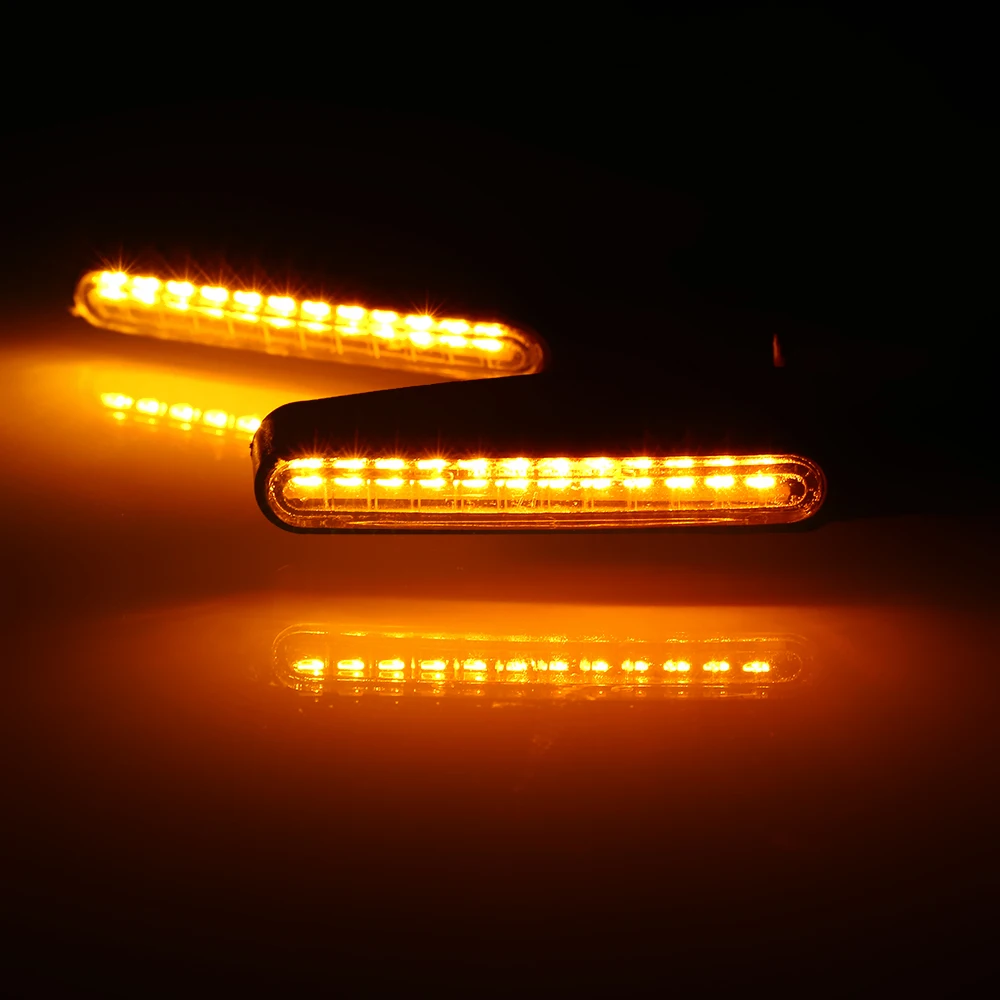 2PCS Universal Motorcycle Front Back LED Indicator 12V Super Bright ...