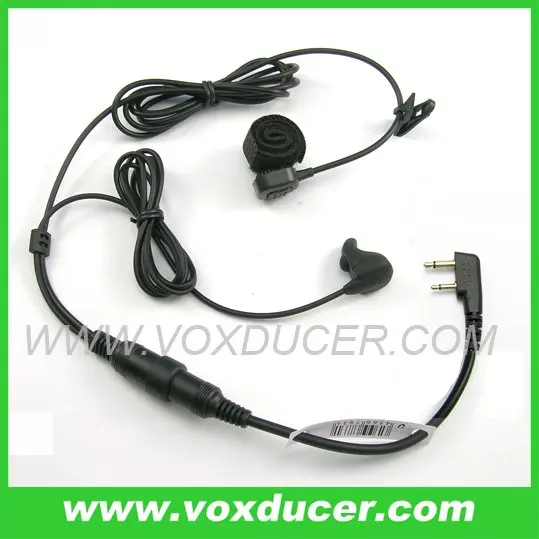 Two way radio Ear bone conduction mic earphone for ICOM IC F3G IC F4G ...