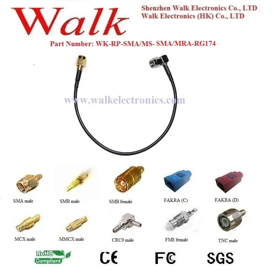 SMA 수 앵글 케이블, rg4/4, SMA, 직각 rg173, SMA 커넥터 점퍼 케이블|angled cables|cable ...