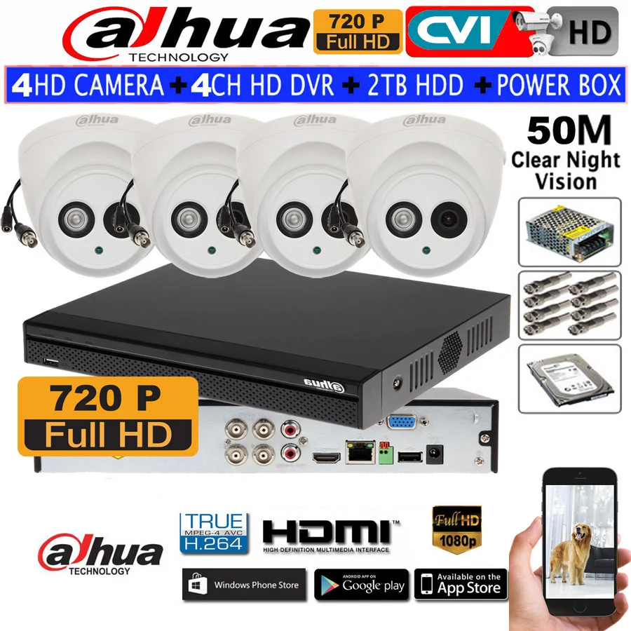 DAHUA 720P IR50M in/outdoor camera IP67 HAC HDW1020E Dome CVI camera ...