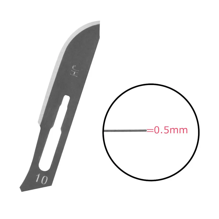 #10 Scalpel Blades - Surgical Carbon Steel Blades, Set of 10 - Scalpel ...