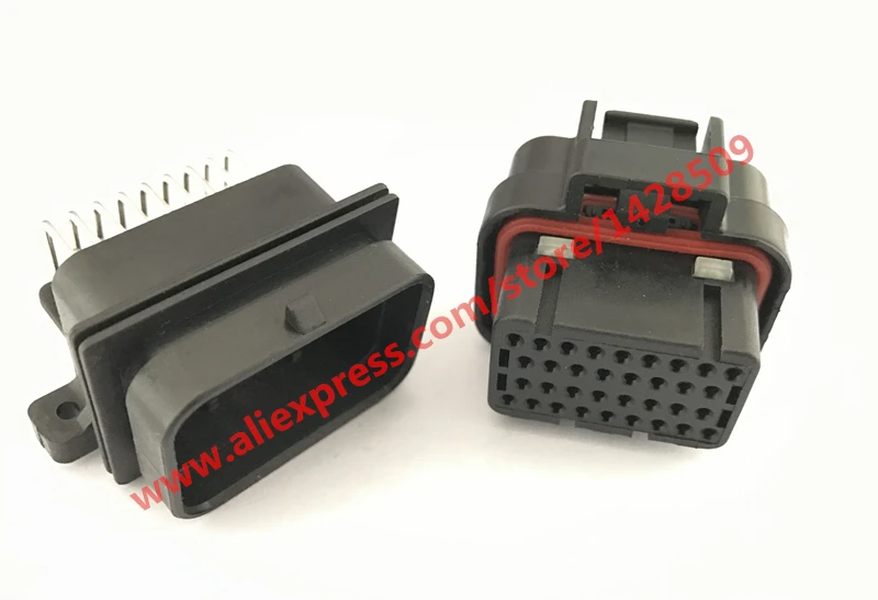 1-Set-34-Pin-TYCO-AMP-TE-Female-And-Male-Automotive-Connector-4-1437290 ...