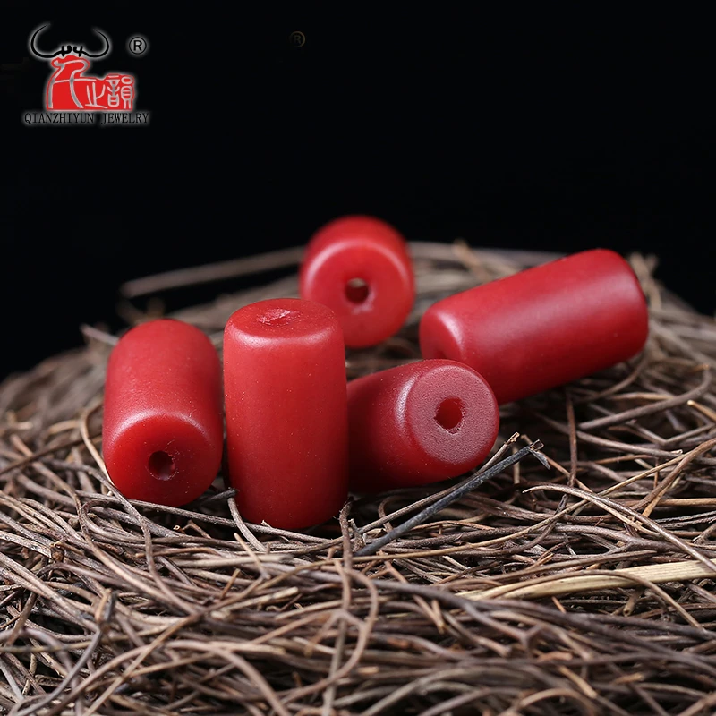 Natural camel bone filled with blood bucket beads, DIY buddhist beads ...