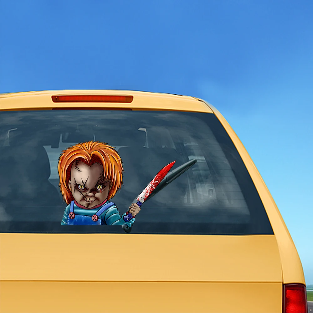 Horror Waving Window Wiper Decals Removable Auto Styling Rear ...