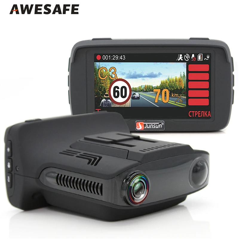 2.7" Car DVR Camera Radar detector GPS 3 in 1 for Russian anti radar ...