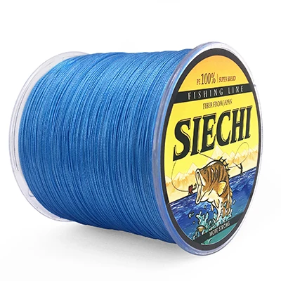 SIECHI PE Braided Fishing Line Multifilament 500M 8 Strands Cord Carp ...