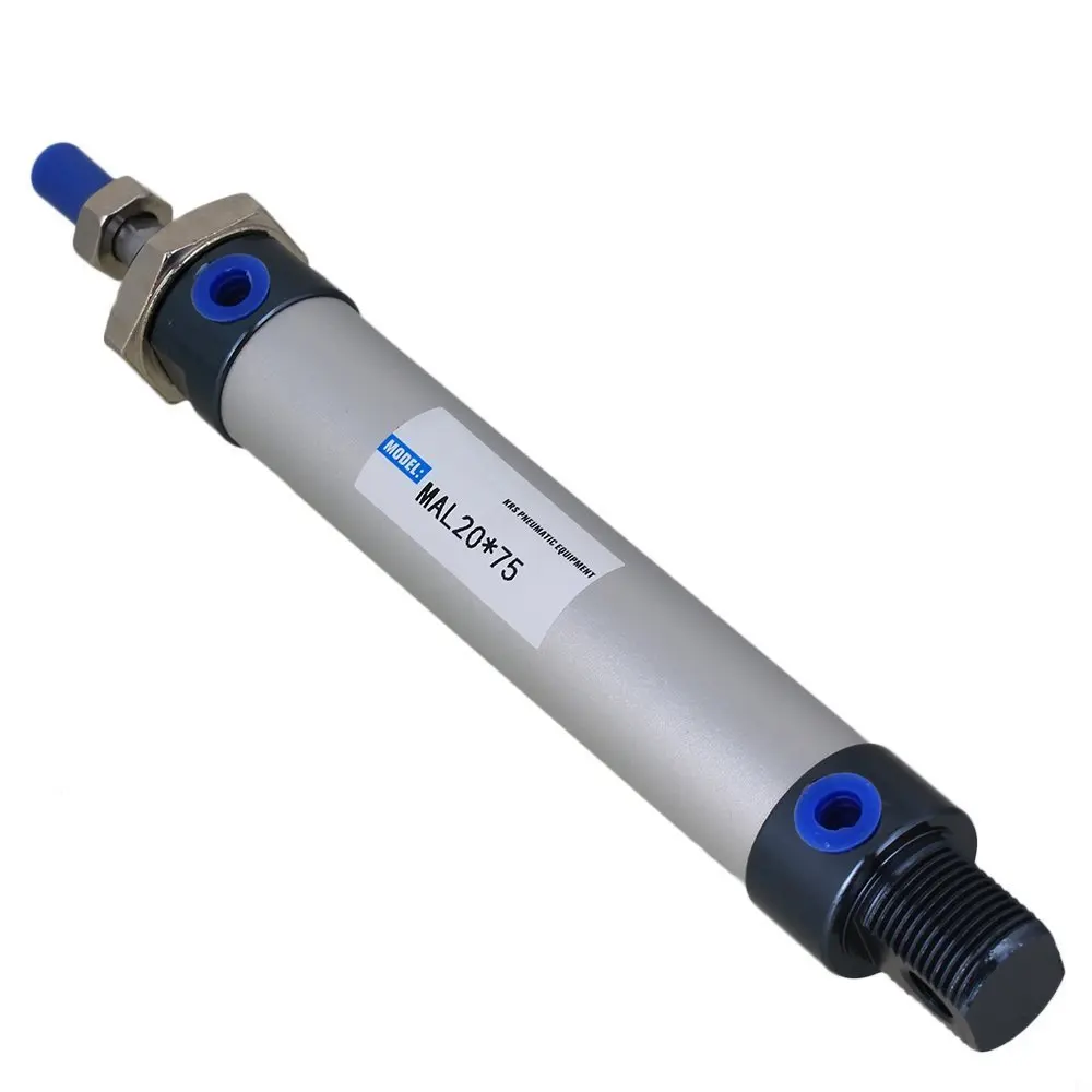 MAL20 75mm Standard Stroke Mini Aluminum Air Cylinder Double Acting ...