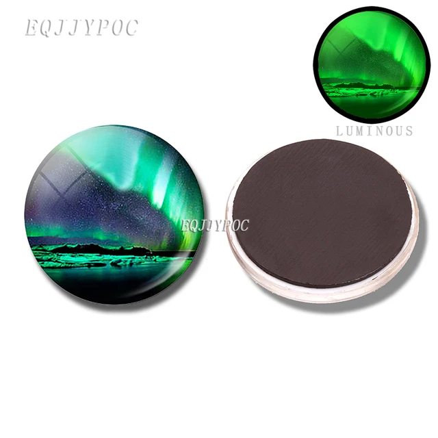 Northern Lights refrigerator magnets Glow In The Dark fridge magnet ...