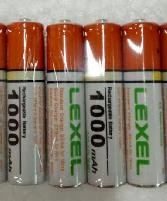 LEXEL Force Can Xing 7 충전식 배터리, AAA, 1000mAh, $10 기기 배터리, 충전식 리튬 이온 셀 ...