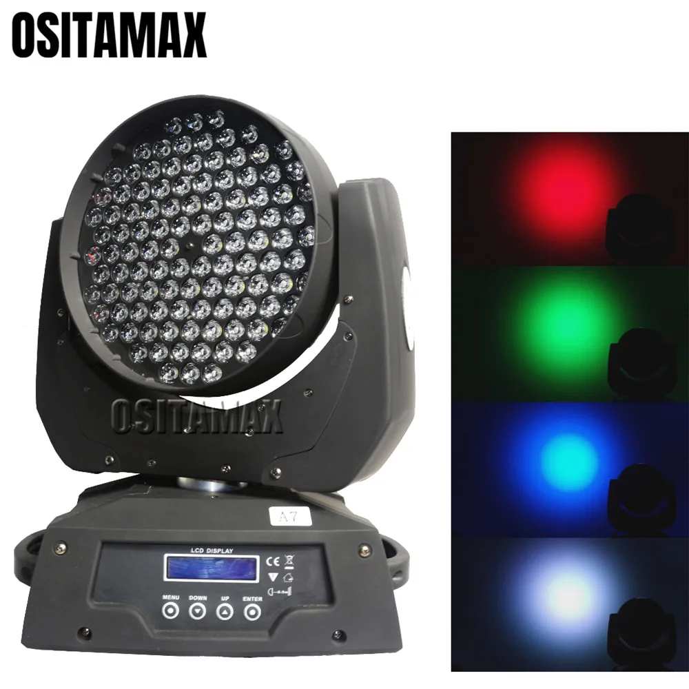 2 uds 108x3w RGBW LED luz Wash con cabeza móvil profesional iluminación ...