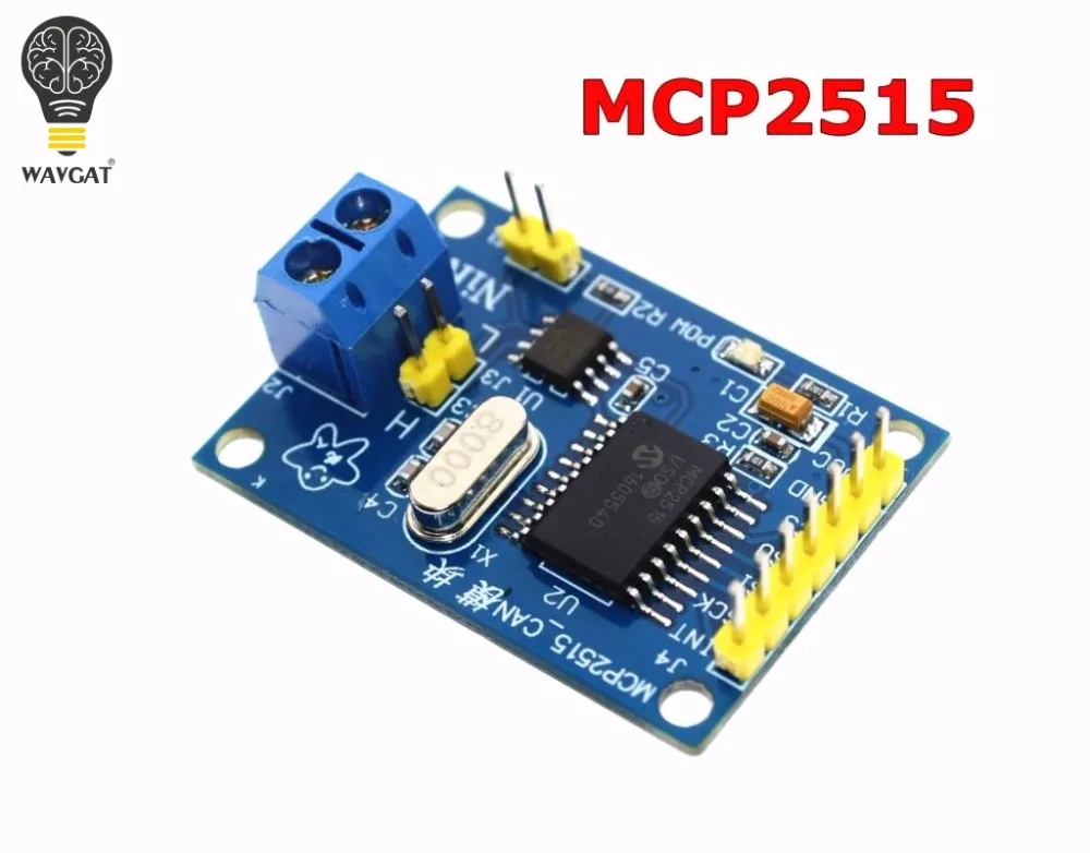 WAVGAT Placa de módulo de Bus CAN MCP2515, receptor SPI TJA1050 para controlador ARM 51 MCU ...