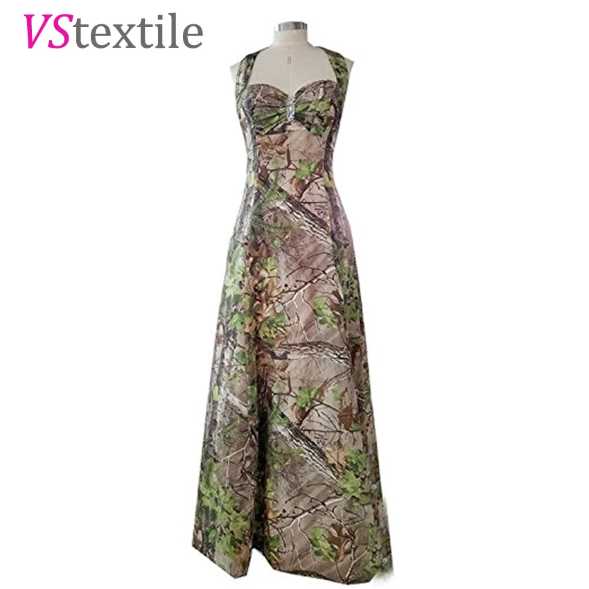 muddy girl realtree camo prom dresses 2019 halter camouflage wedding ...