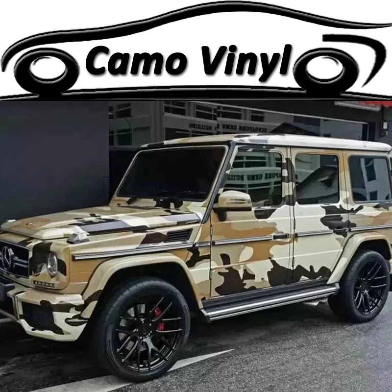 New Desert Camouflage Vinyl Wrap Urban Camo Camouflage Sticker Foil Car ...