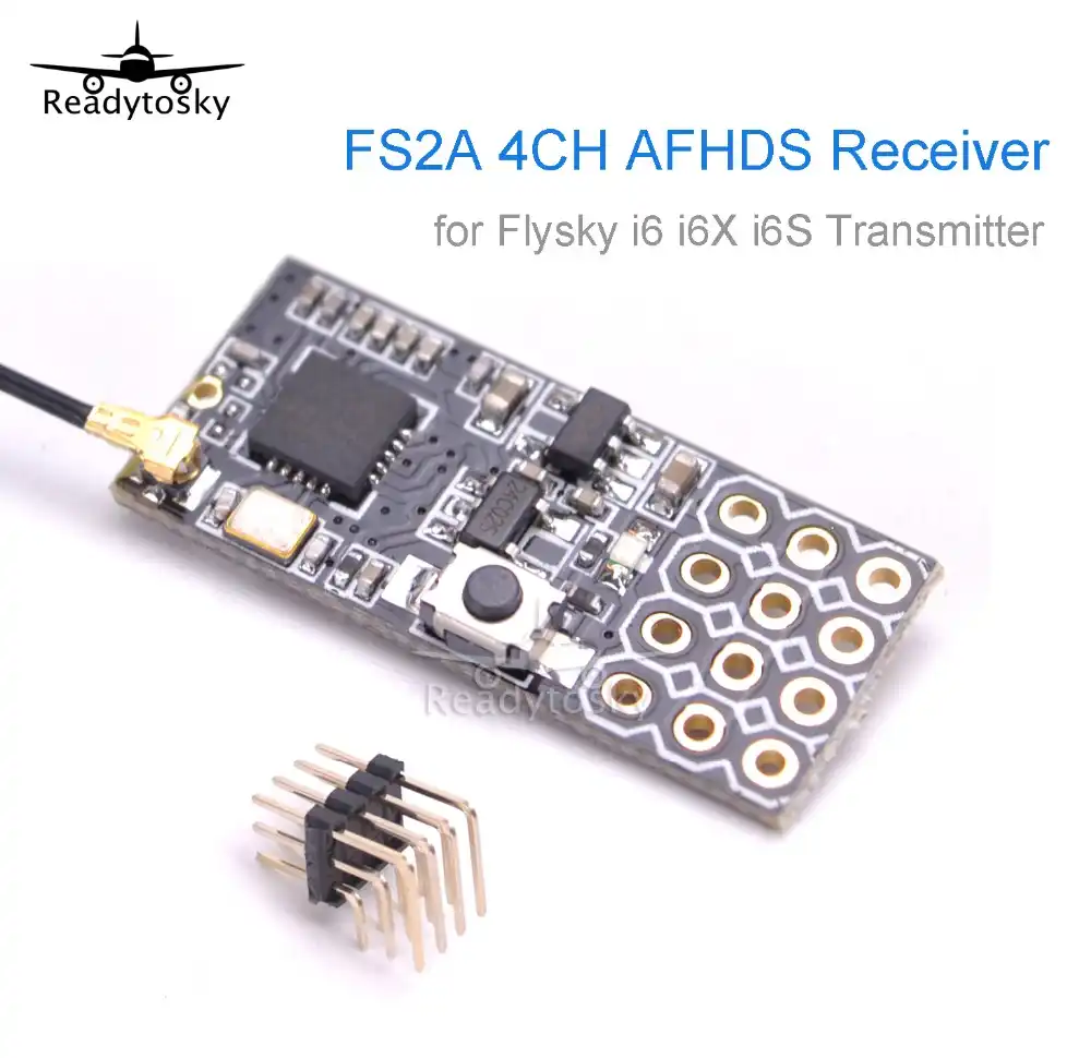 FS2A 4CH AFHDS 2A Mini Compatible Receiver PWM Output for Flysky i6 i6X ...