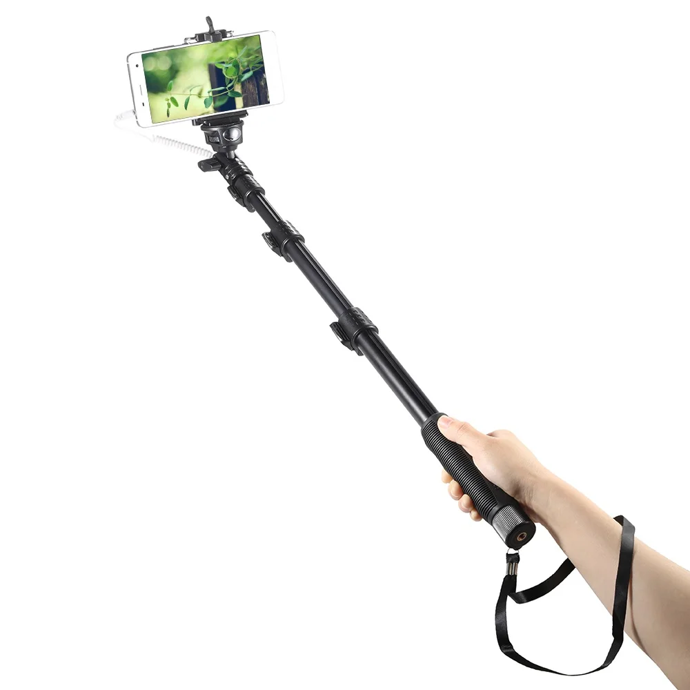 Yunteng Yt 1188 Selfie Stick Monopod Wired Cable Extendable Self Timer