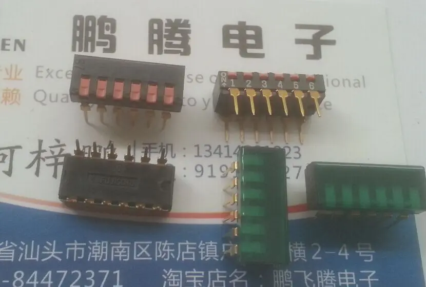 Original new 100% Japan , 6 dial switch 6P toggle switch line side dial ...