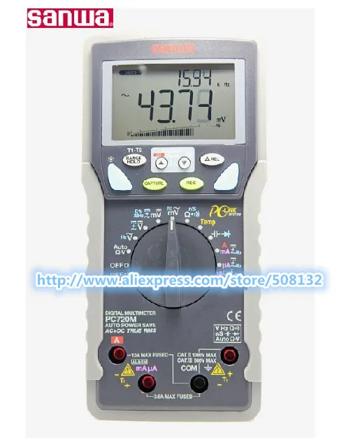 Sanwa PC720M Digital Multimeters/ High accuracy & built in memory (PC Link)|digital multimeter ...