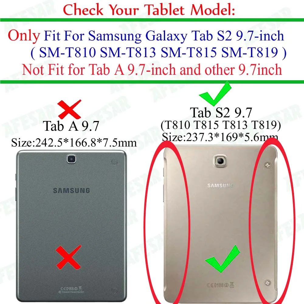 Tab S2 9,7 чехол SM-T813 T819 тонкий умный чехол для samsung Galaxy Tab S2 9,7 SM-T810 T815 ...
