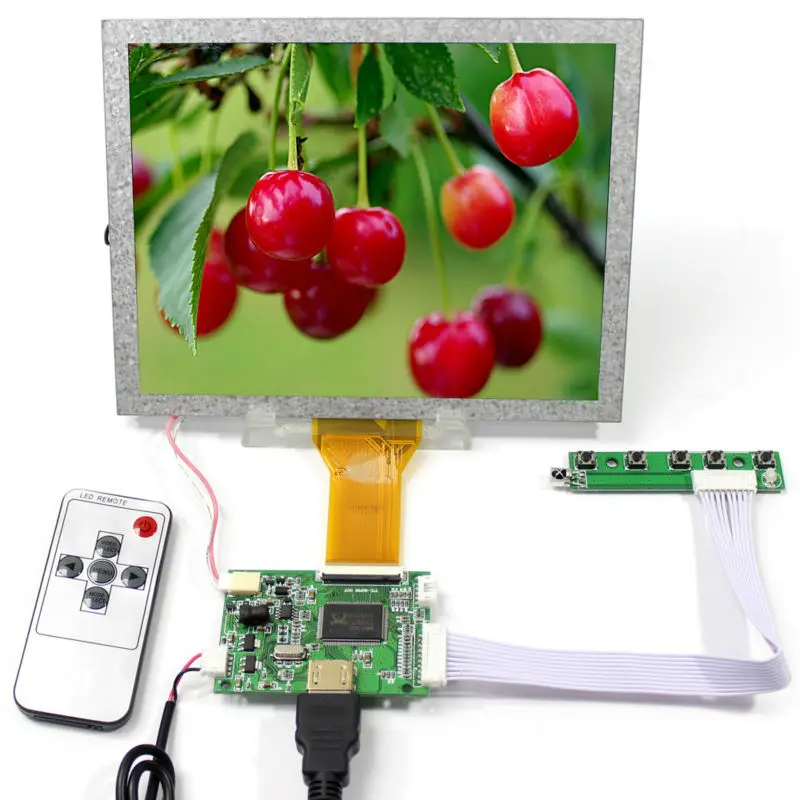 Panneau LCD HD MI 800x600, 8 pouces, EJ080NA 05A, fonctionne avec la télécommande, VS TY50 V2 ...