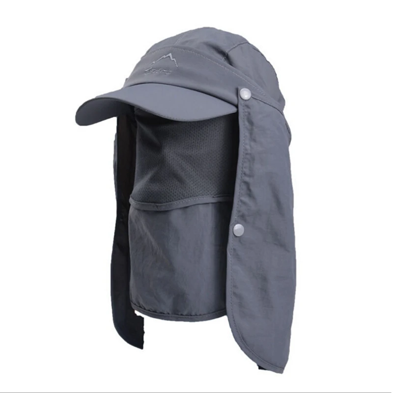 Sunshade UV Protection Hat Outdoor Quick Dry Flap Caps Breathable ...