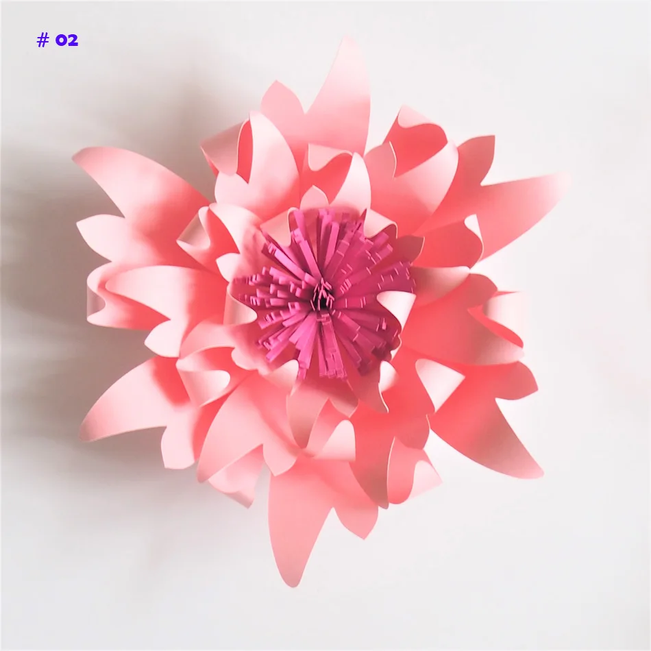 20CM Thick Cardstock Rose DIY Paper Flowers For Wedding & Event ...