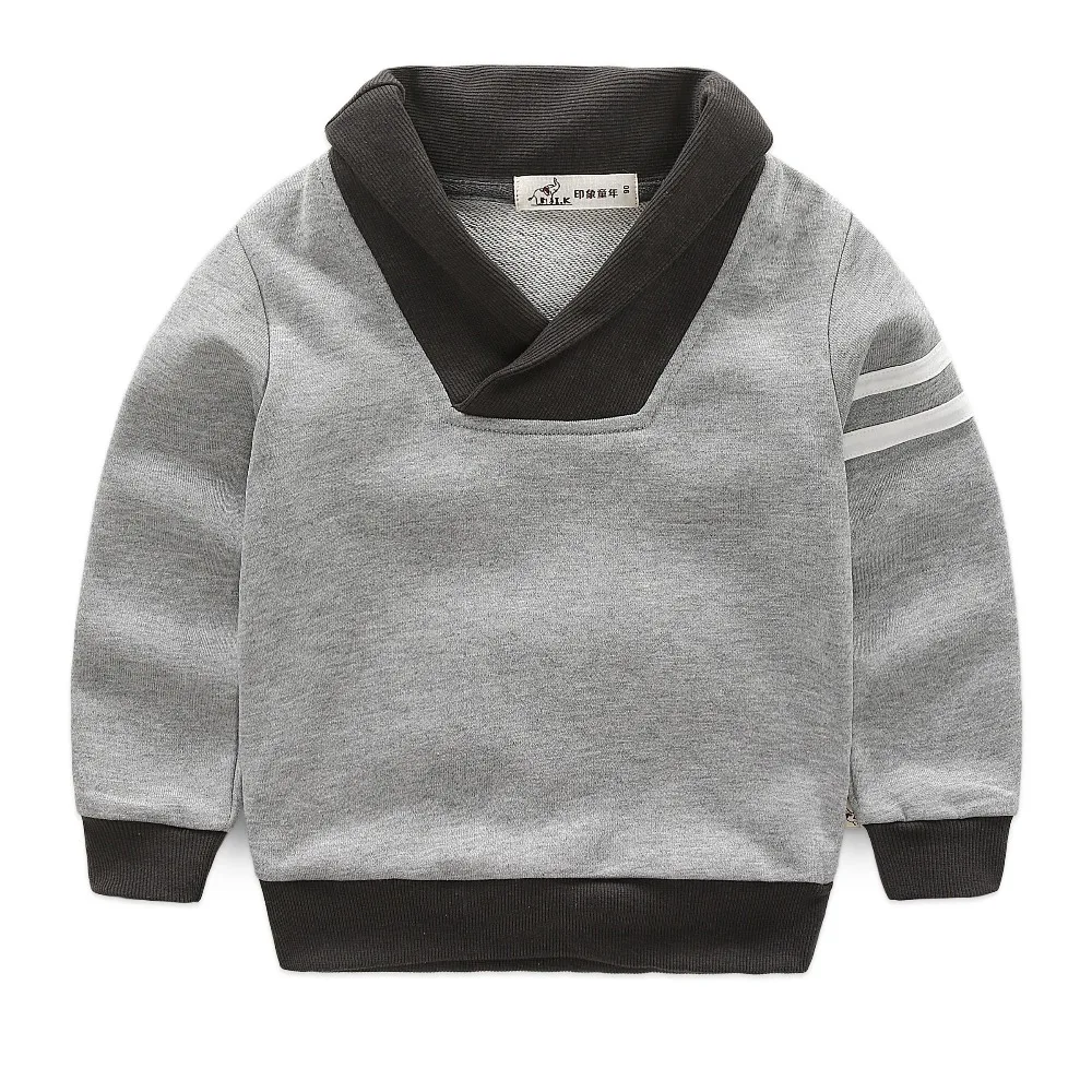 I.K Autumn Spring new arrival boys warm sweatshirts cotton grey ...