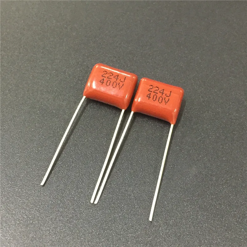 100pcs-CBB-capacitor-224-400V-224J-0-22uF-220nF-P10-CL21-Metallized ...
