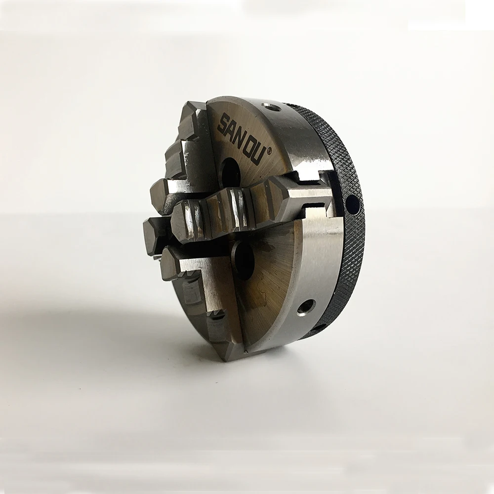 Free shipping SAN OU 4 Jaw wood lathe chuck With Lock Rods Turning ...