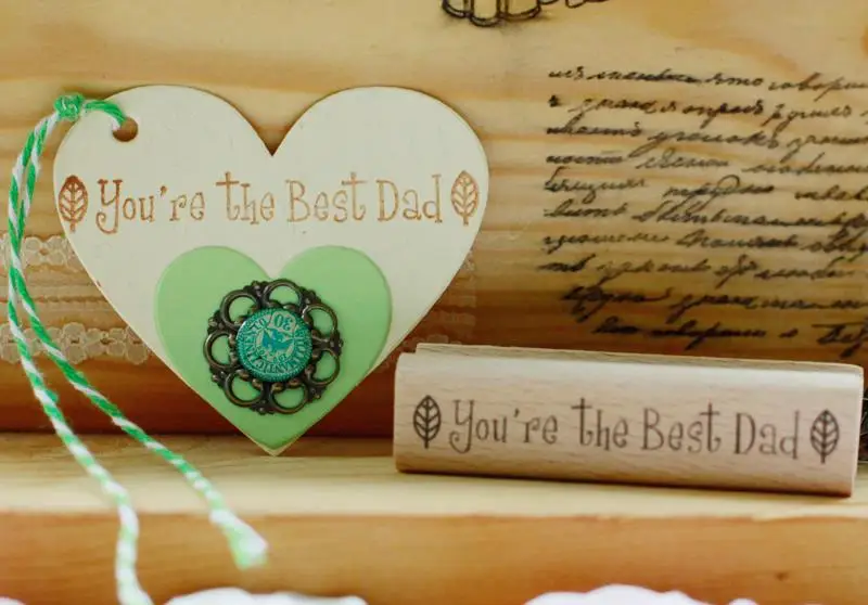 Sello de goma de alta calidad you are the best dad 8*2 cm, álbum ...