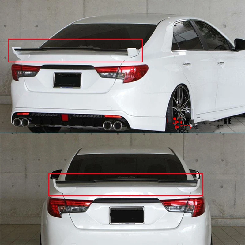 CEYUSOT For Toyota MARKX GS Car Spoiler Real Carbon Fiber Rear Lip ...