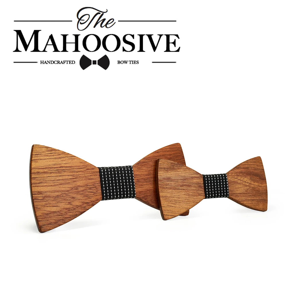 Cravate,Mahoosive - Nœud papillon en bois, pour hommes, enfants- S54 ...