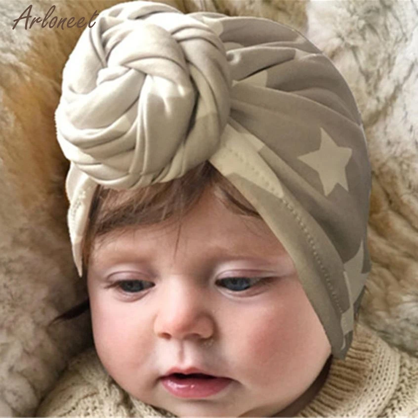2017 baby hat stars child hat cotton baby beanie cute newborn toddler ...