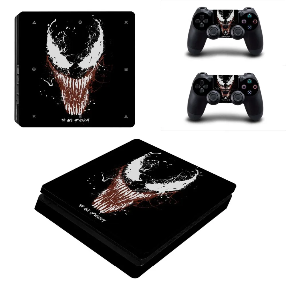 Avengers Spiderman Venom PS4 Slim Skin Sticker Decal for Sony ...