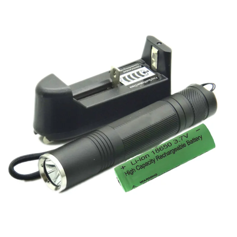 MINI CREE XM L2 Led flashlight 2000LM 5 Mode 18650 LED Stainless steel ...