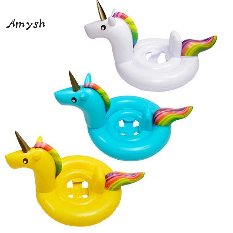 Amysh 100CM Inflatable Unicorn Inflatable Swimming Float Pool Float ...